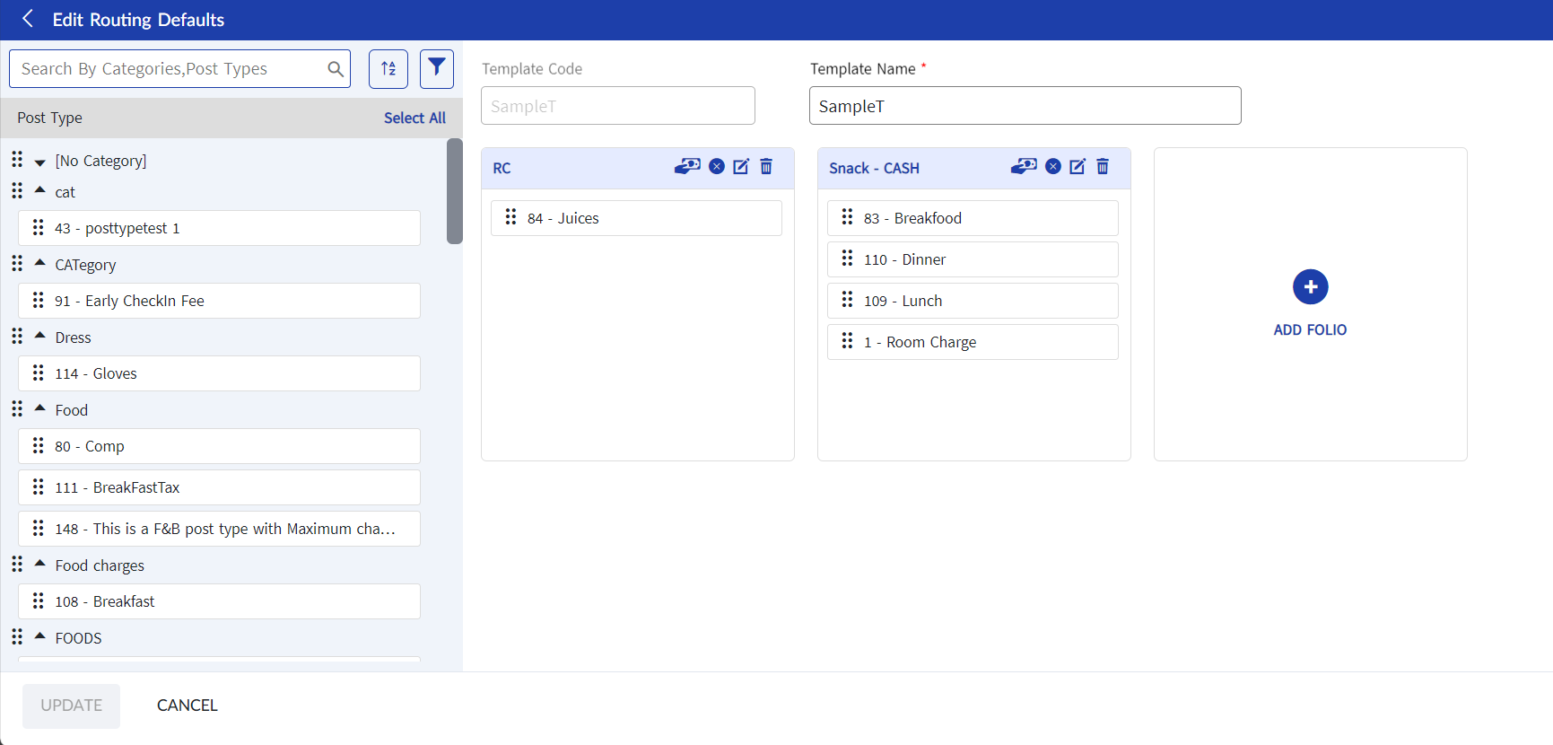 Creating Folio Templates